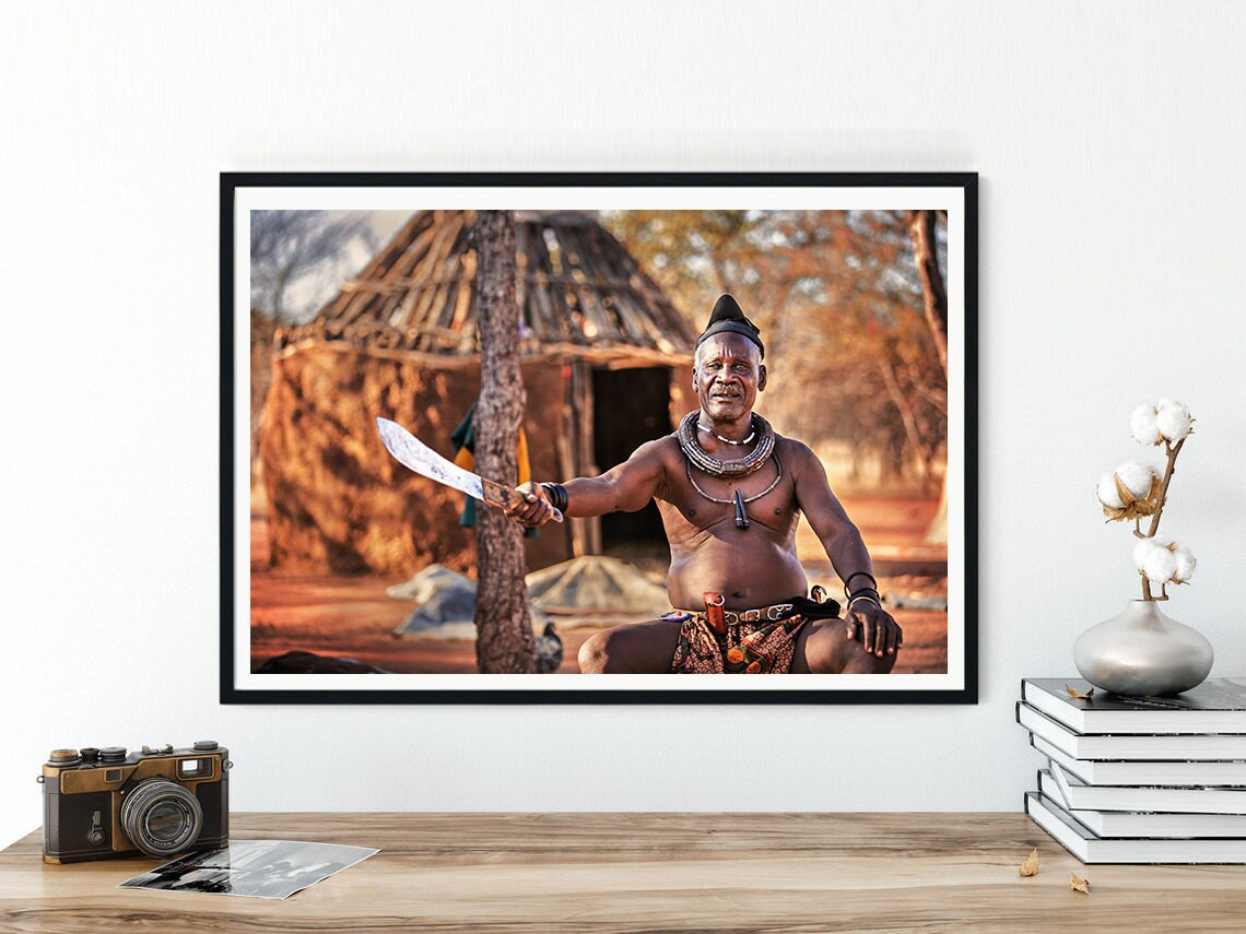 Tribal Chief Portrait Himba Namibia Wall Decor African - Etsy