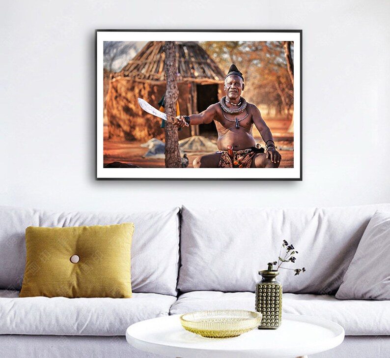 Tribal Chief Portrait Himba Namibia Wall Decor African - Etsy