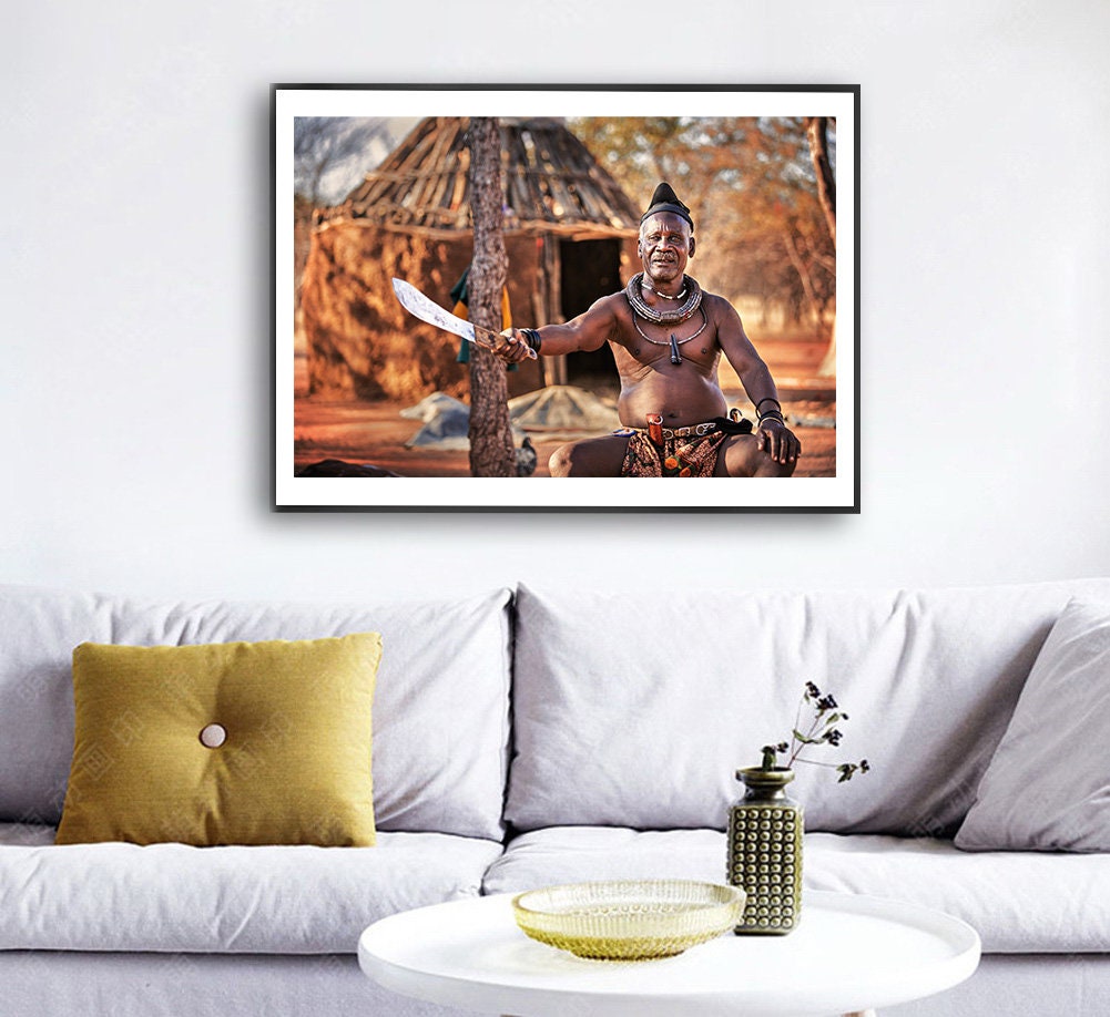 Tribal Chief Portrait Himba Namibia Wall Decor African - Etsy