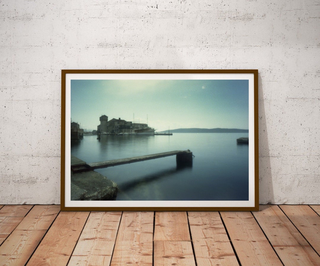 Pastel Seascape Print: Croatia Pier, Pinhole Film Photography - Etsy