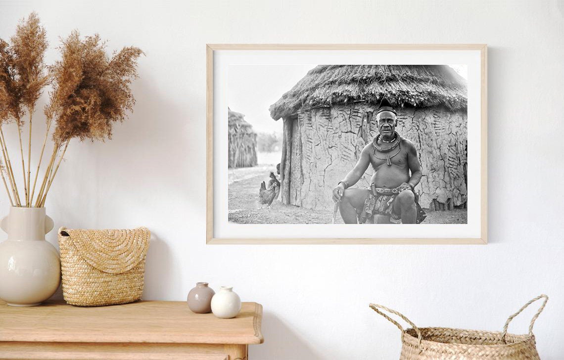 African Tribal Poster Tribal Chief Portrait Africa Namibia - Etsy