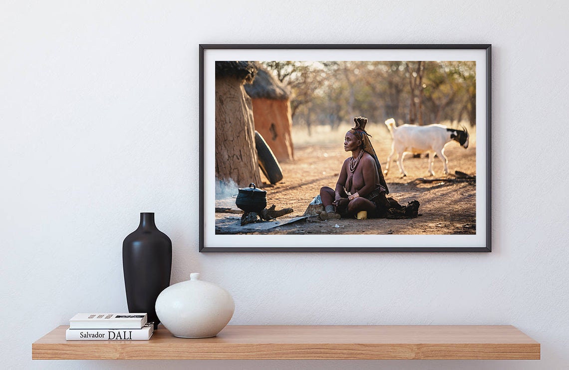 Himba Tribe Photo, African Tribal Poster, Fine Art Portrait, Indigenous ...