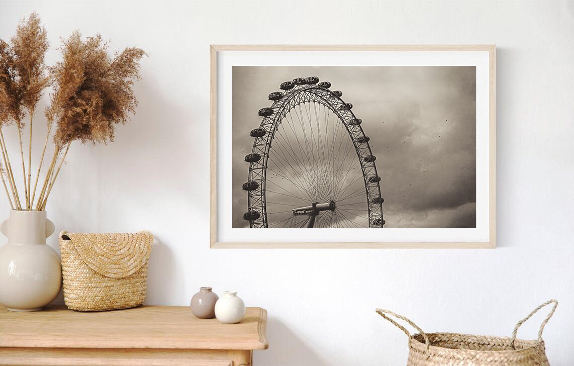 London Print, London Eye Wall Decor, England Cityscape, Fine Art Travel ...