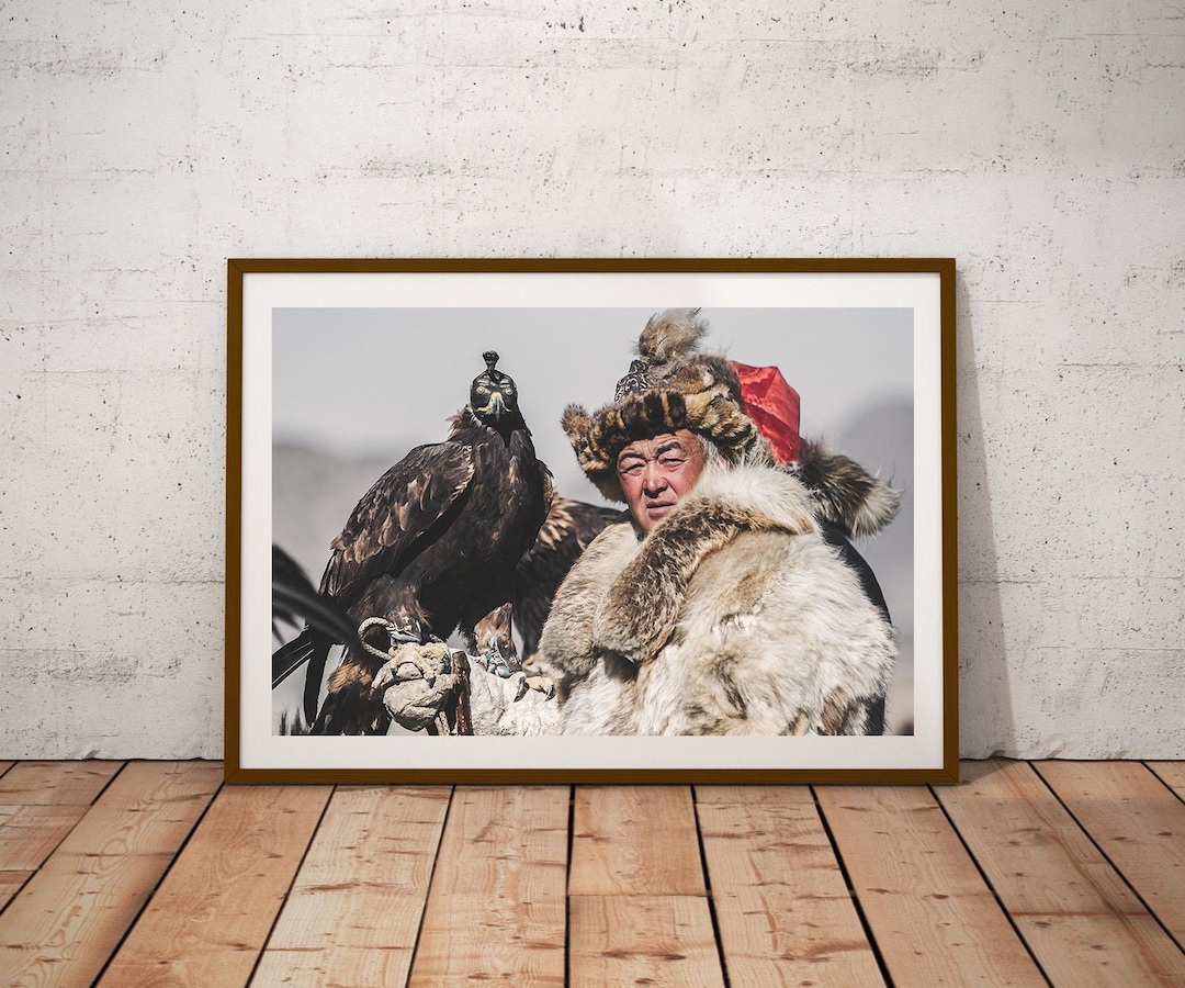 Eagles Hunter Poster, Eagle Hunters Mongolia, Golden Eagle Wall Art ...