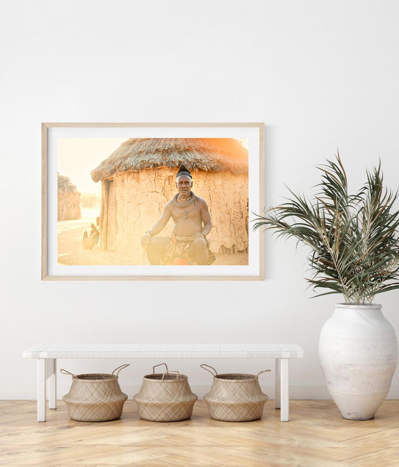 African Tribal Poster, Tribal Chief Portrait, Africa Namibia Himba ...