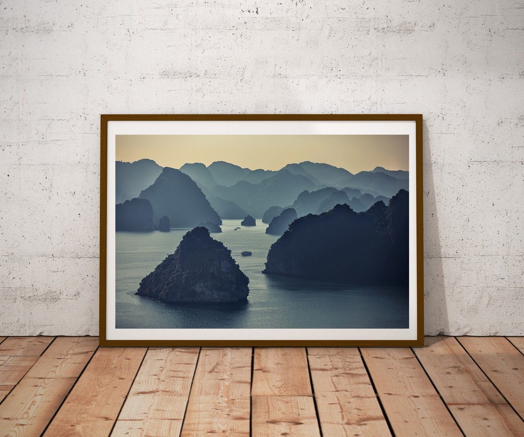 Vietnam Landscape, Asia Poster, Wanderlust Gift, Sea Decor, Fine Art ...