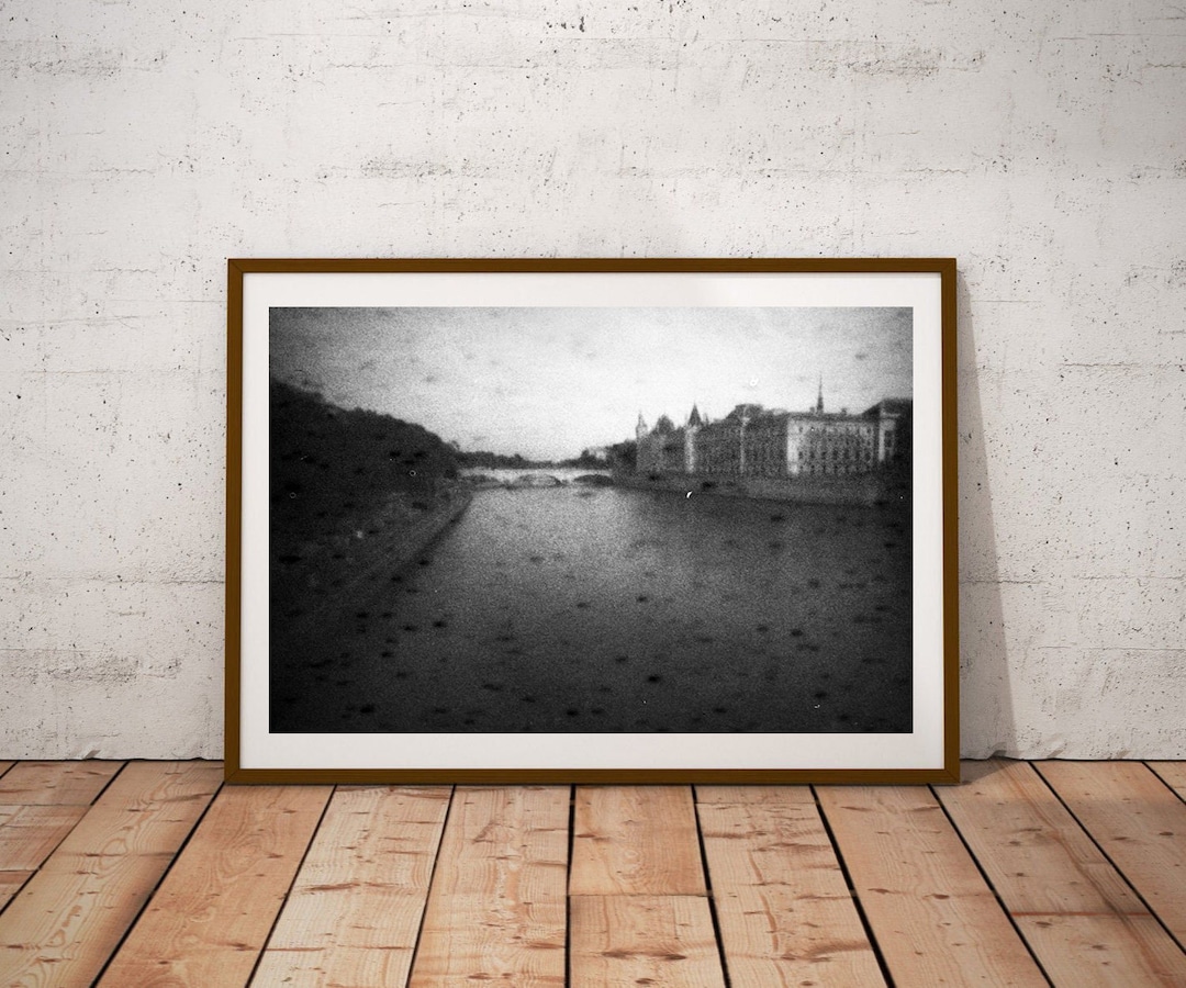 Paris Seine River Print: Retro Pinhole Photography, France Wall Art ...