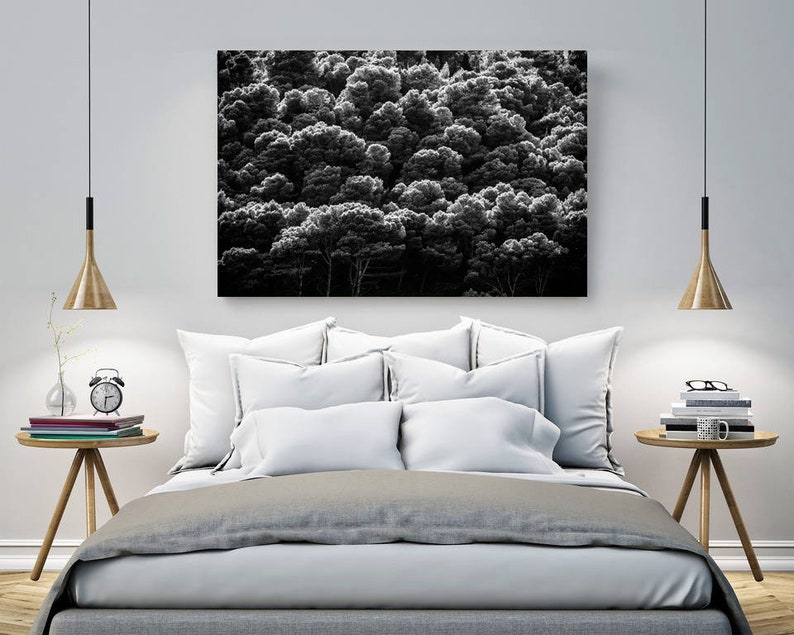 Forest Wall Art Tree Large Wall Decor Deciduous Trees Wall - Etsy
