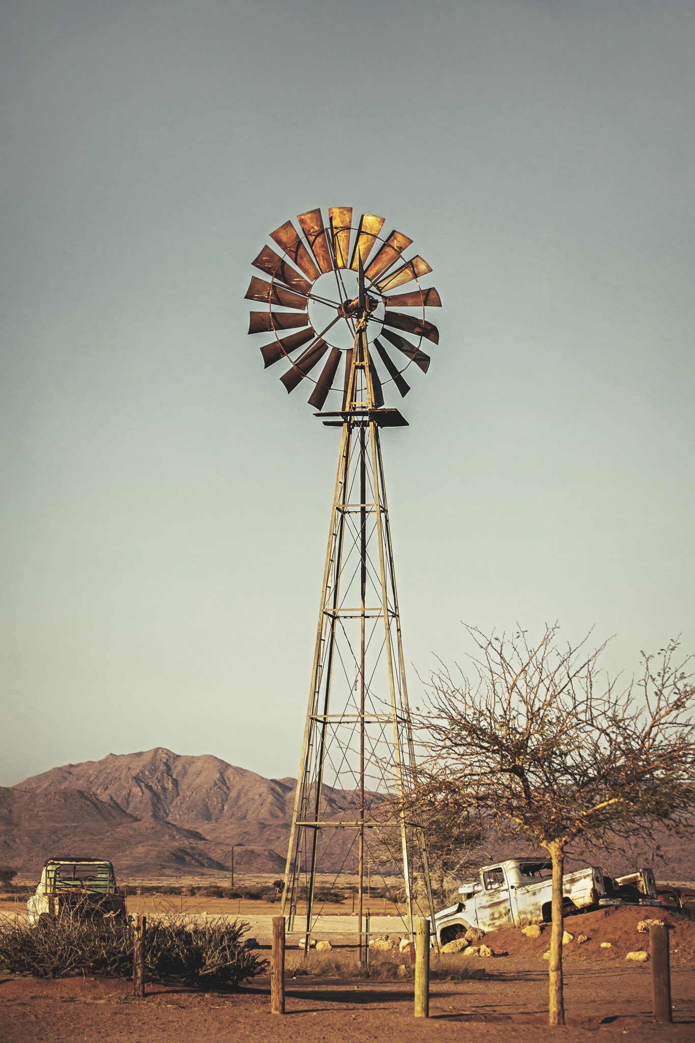 Windmill Boho Print, Modern Farmhouse Decor, Windmill Wind Pump ...