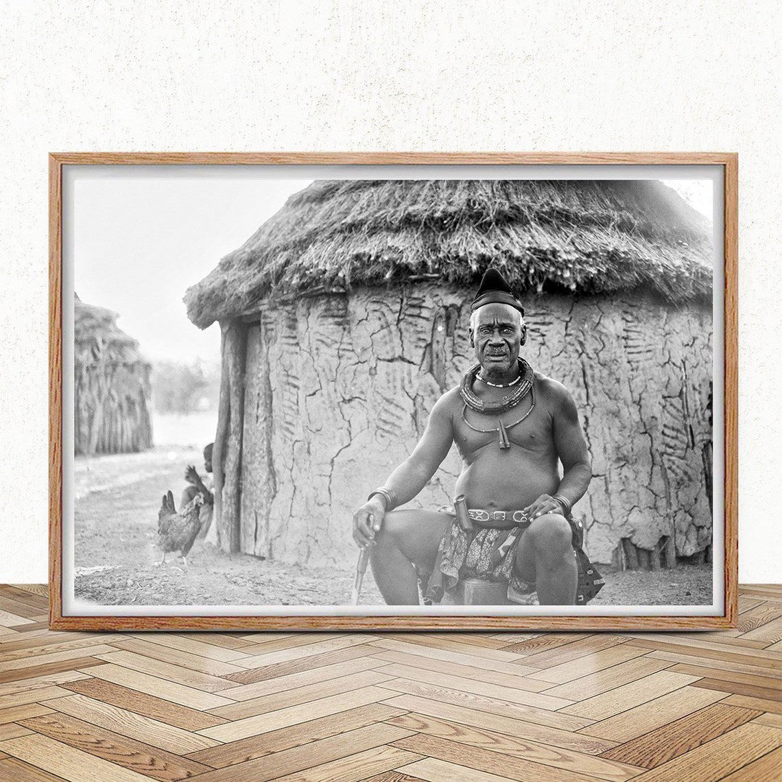 African Tribal Poster Tribal Chief Portrait Africa Namibia - Etsy