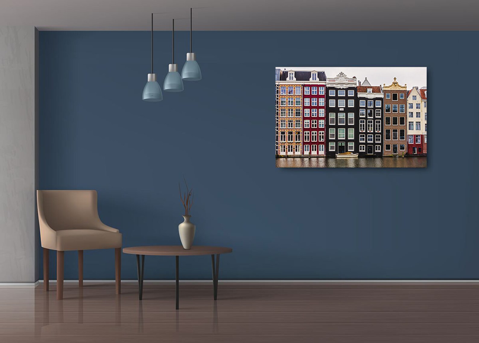 Amsterdam Houses Print, Dutch Travel Poster, Netherland Cityscape, Fine ...