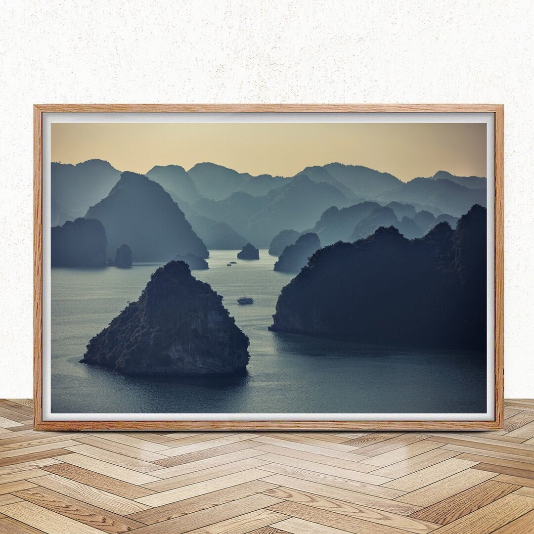 Vietnam Landscape Asia Poster Wanderlust Gift Sea Decor - Etsy