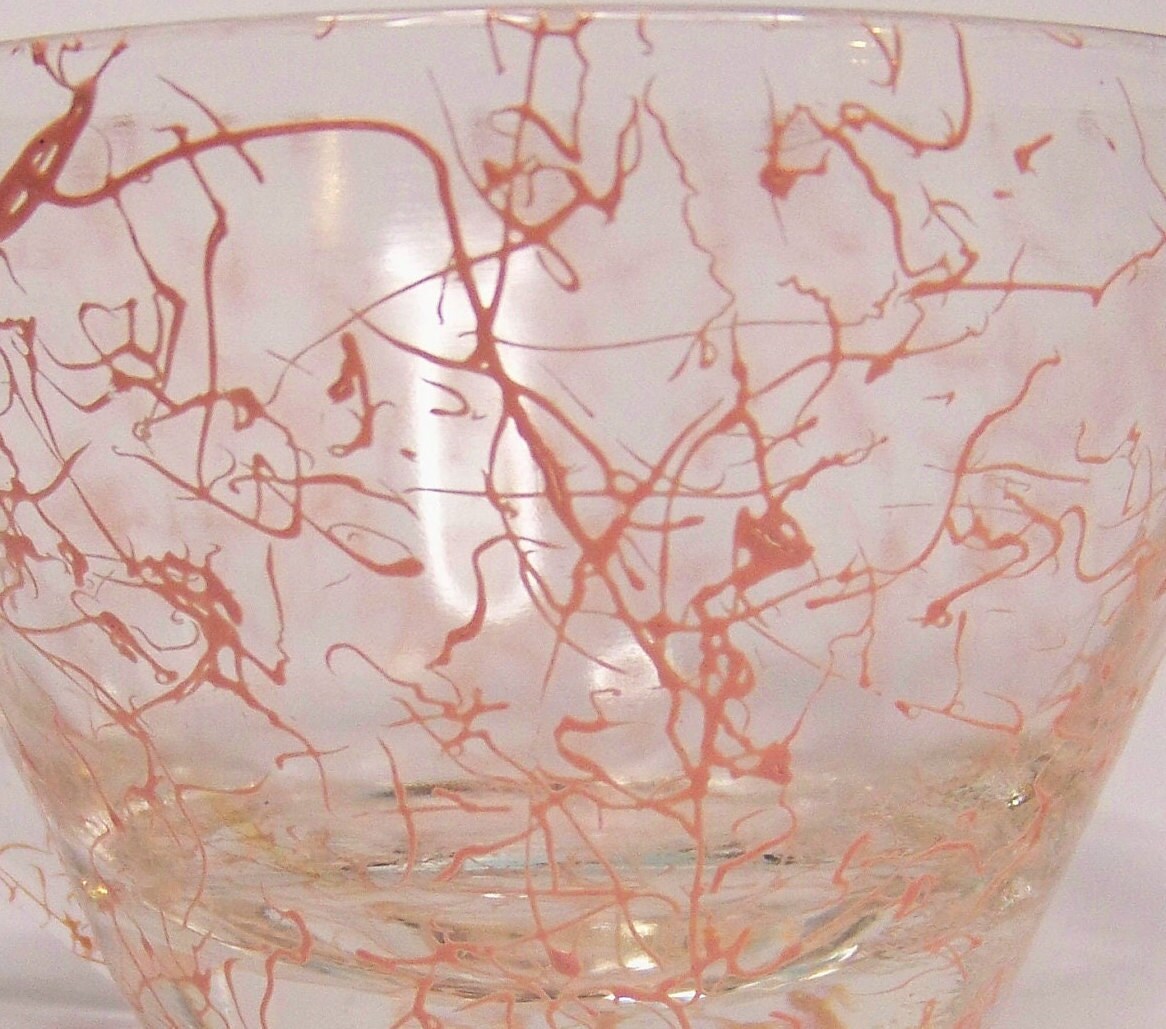 Set of 6 Pink Splatter Paint Tea/coffee Cups Possibly Hazel - Etsy