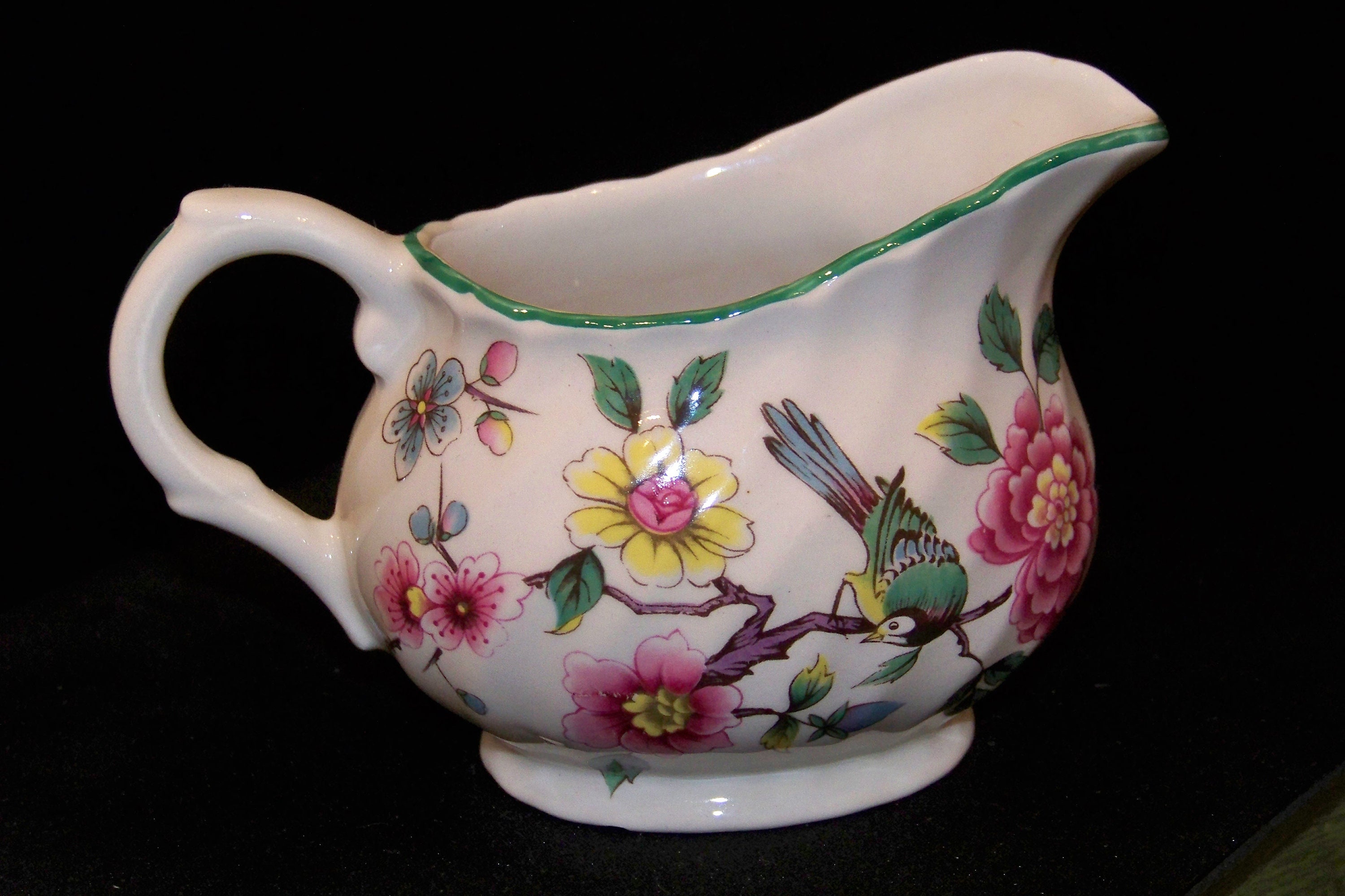 James Kent Ltd Old Foley English Pottery Chinese Rose Pattern Creamer ...