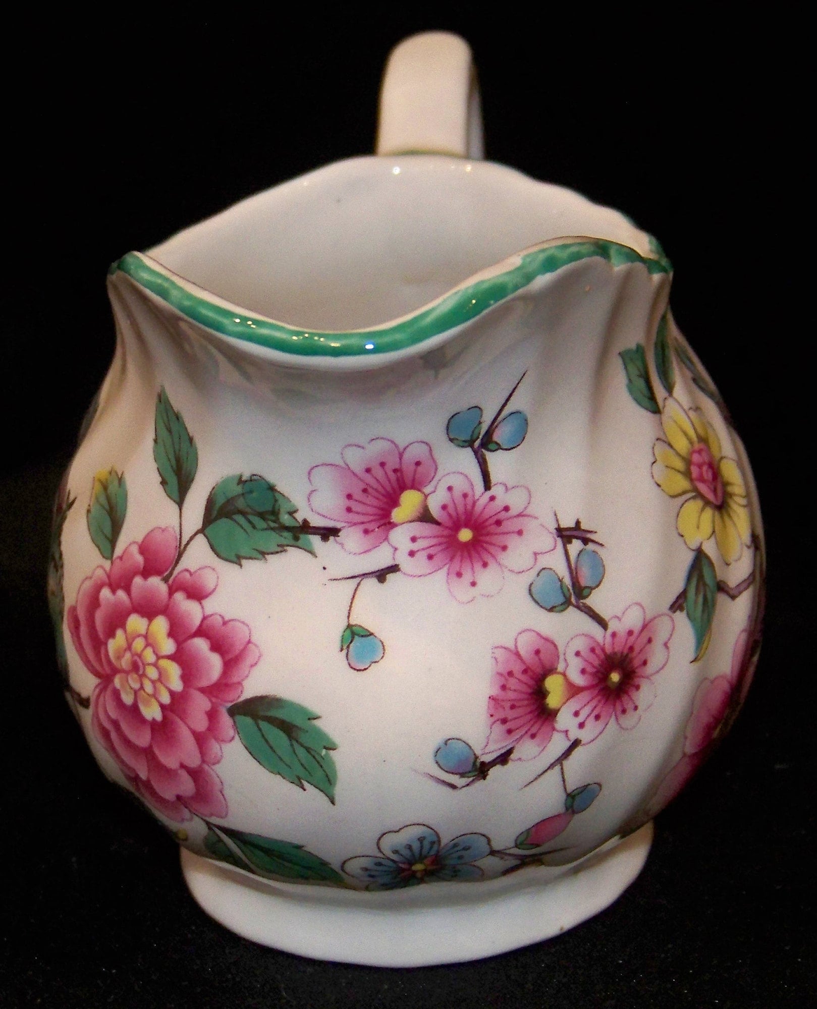 James Kent Ltd Old Foley English Pottery Chinese Rose Pattern Creamer ...