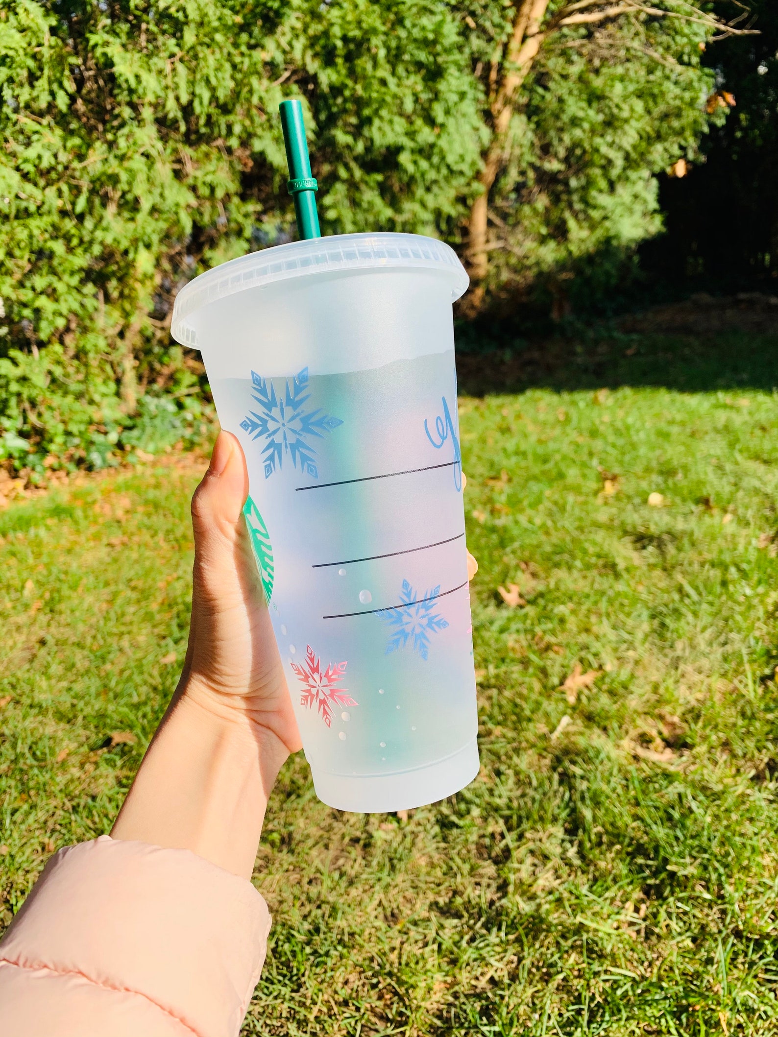 Disney Frozen Elsa Starbucks color changing cup/ Starbucks | Etsy