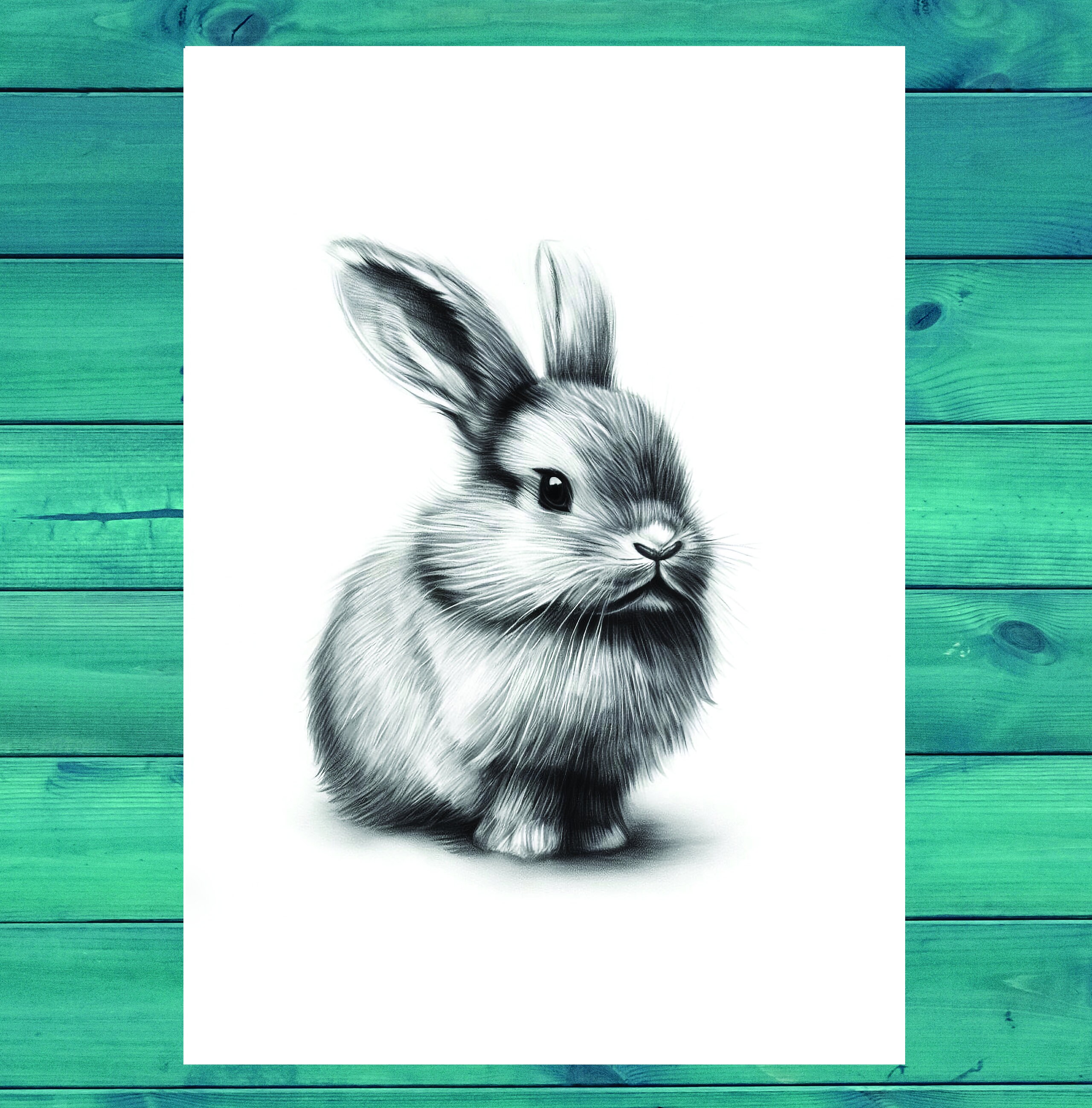 Bunny Rabbit Print-bunny Rabbit Poster-nursery Prints-rabbit Gift ...