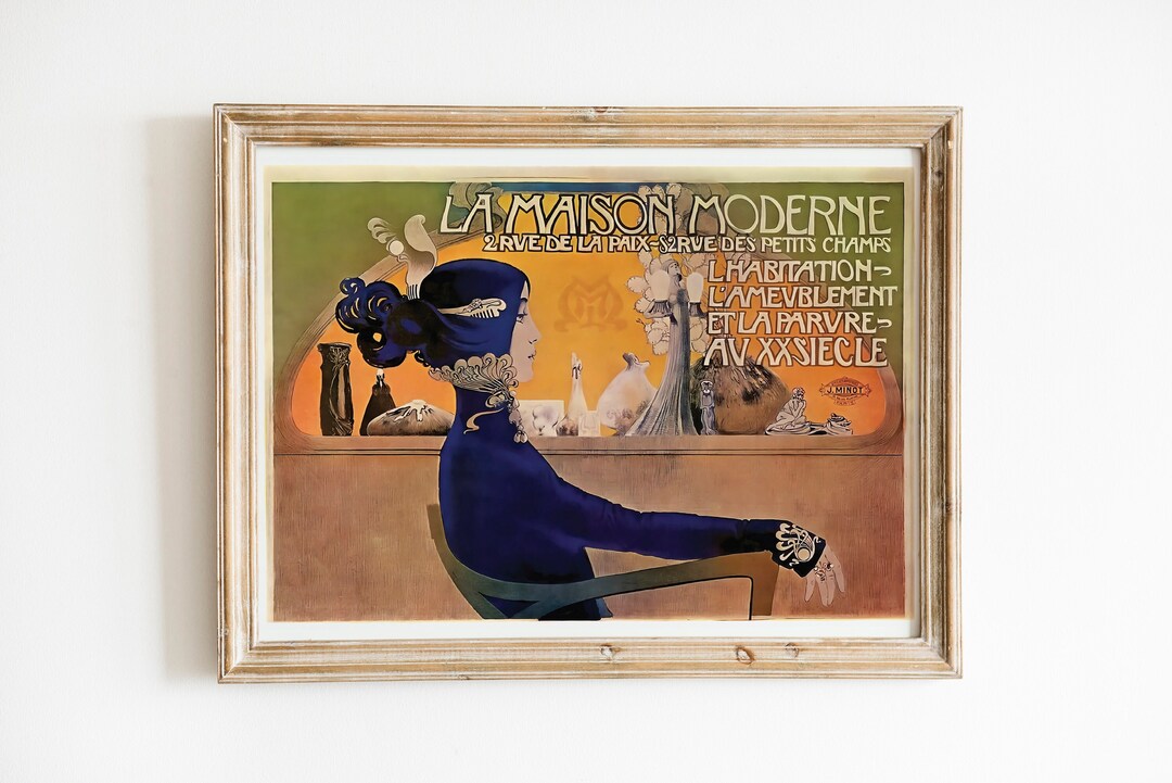 Art Nouveau Print-art Nouveau Poster-vintage Advertising Poster-la ...