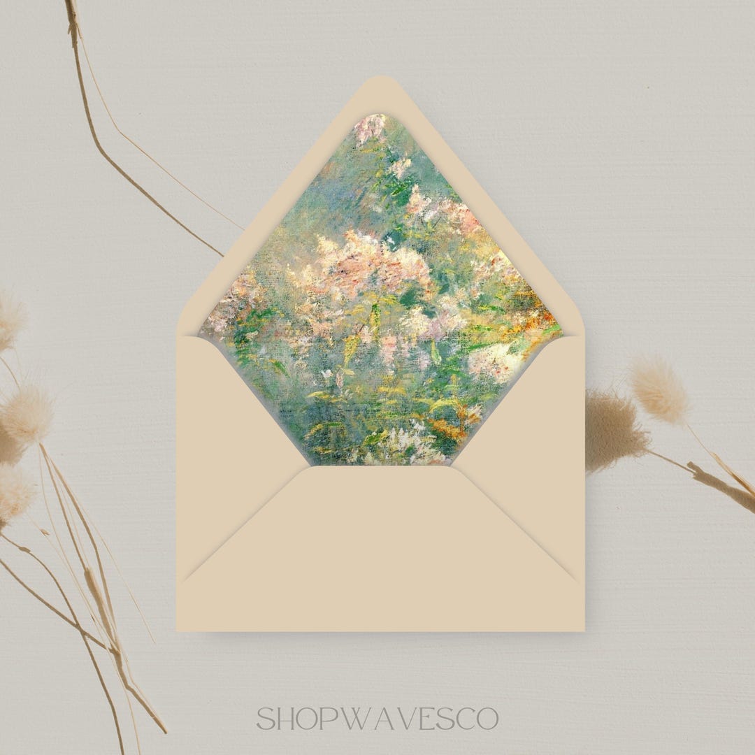 Printable Envelope Liner, A7 Envelope Liner, Wedding Liner for ...