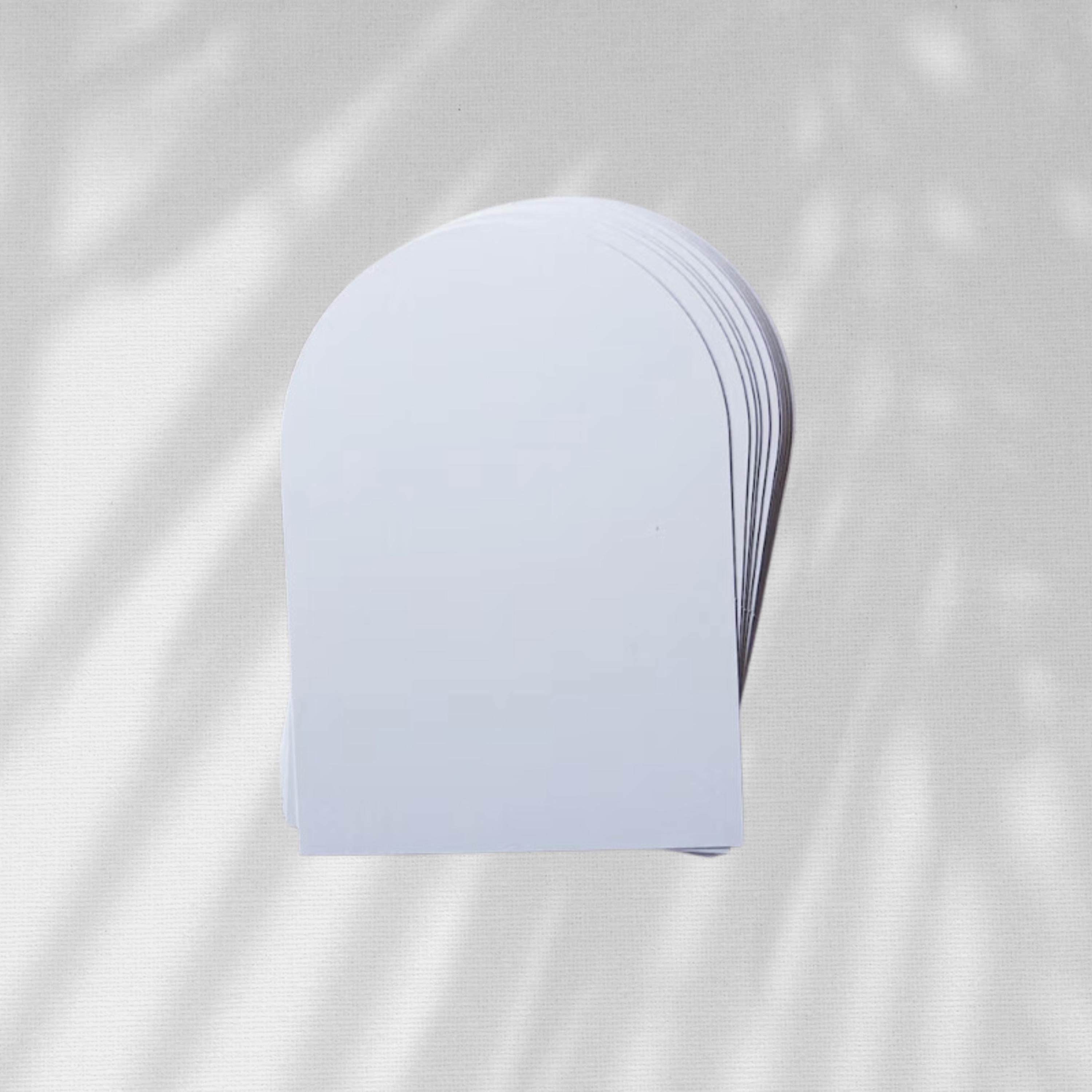 Arch Paper, Blank Arch Paper, Pack of 10, Arch Cardstock, Blank Arch ...