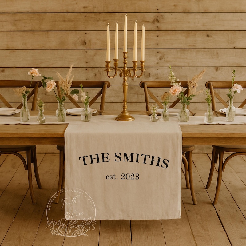 Linen Head Table Sign - Etsy