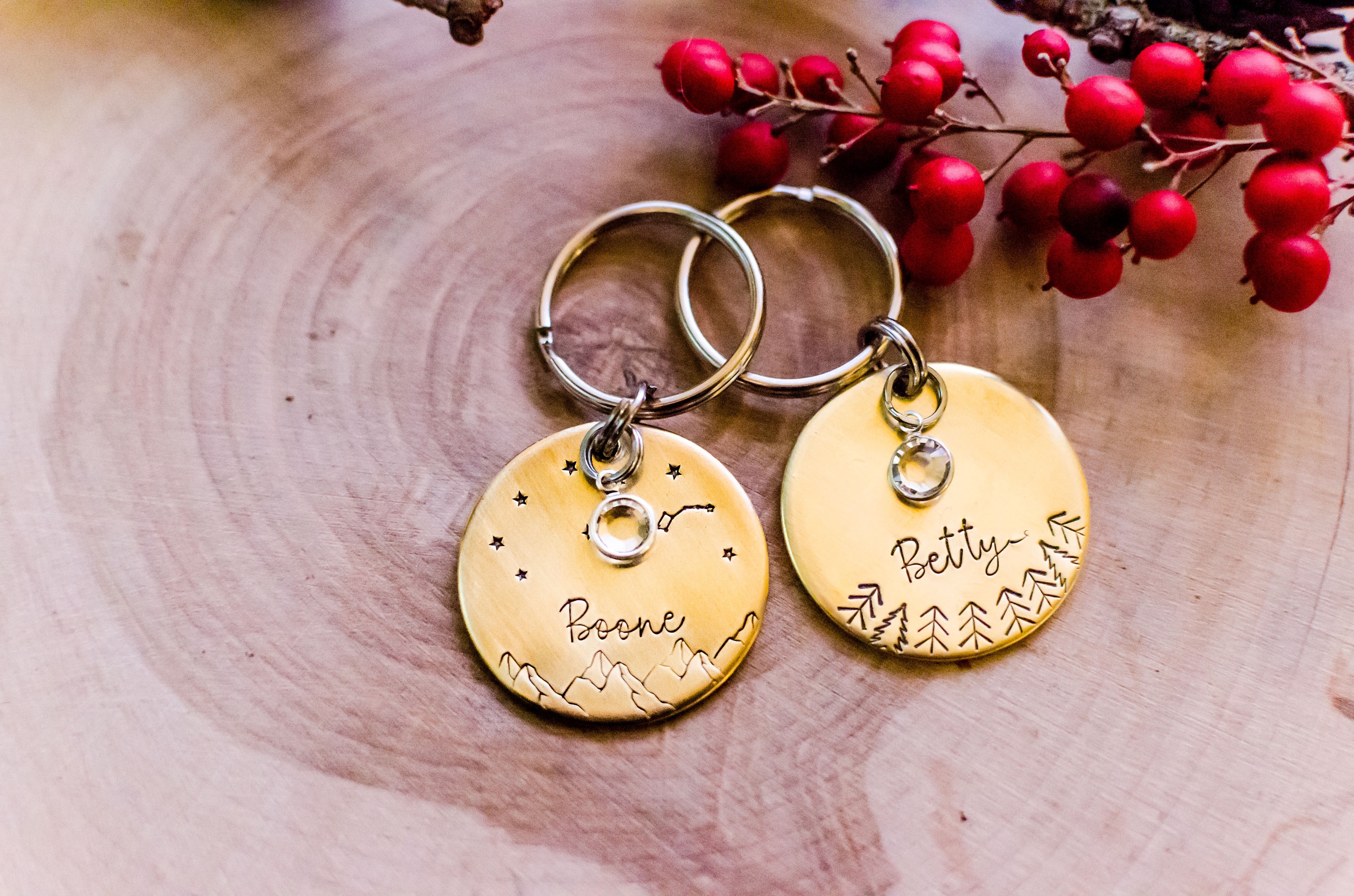 You're a Gem / Custom Hand Stamped Dog Tag, Personalized Metal Pet ID ...