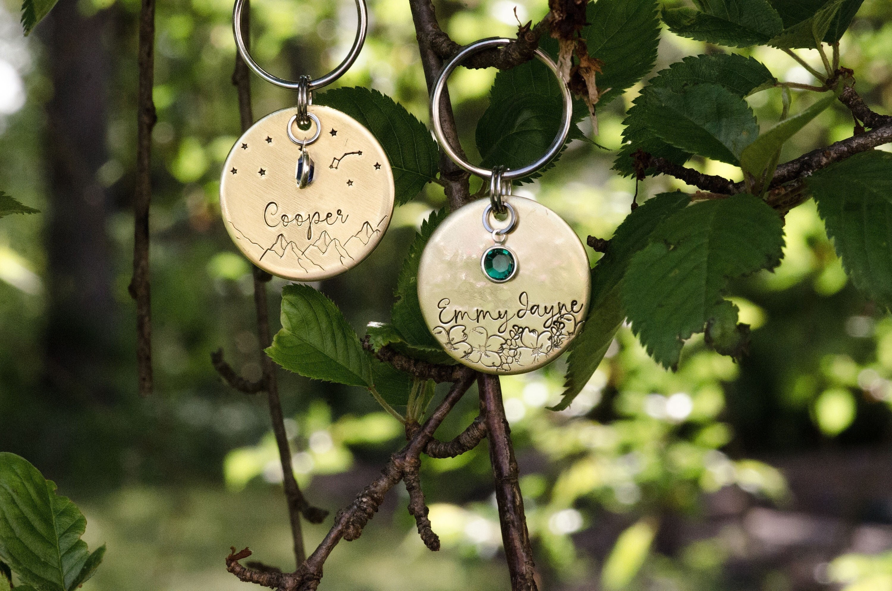 You're a Gem / Custom Hand Stamped Dog Tag, Personalized Metal Pet ID ...