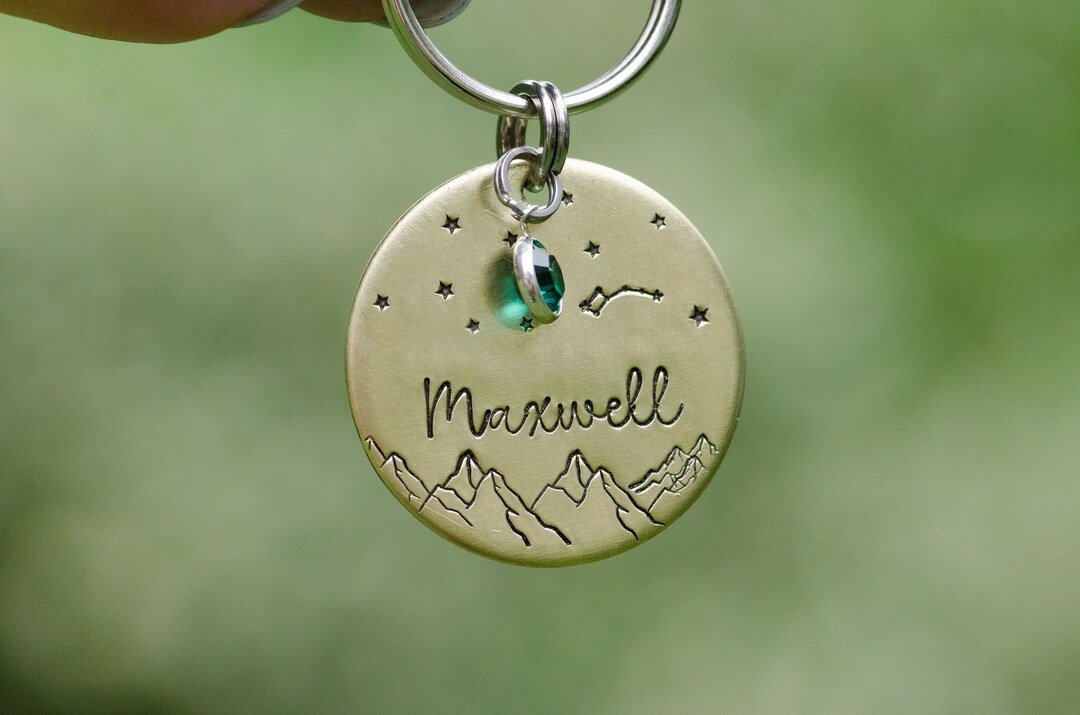 You're a Gem / Custom Hand Stamped Dog Tag, Personalized Metal Pet ID ...