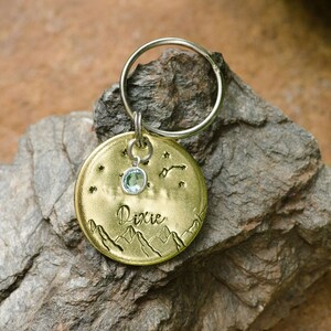 You're a Gem / Custom Hand Stamped Dog Tag, Personalized Metal Pet ID ...
