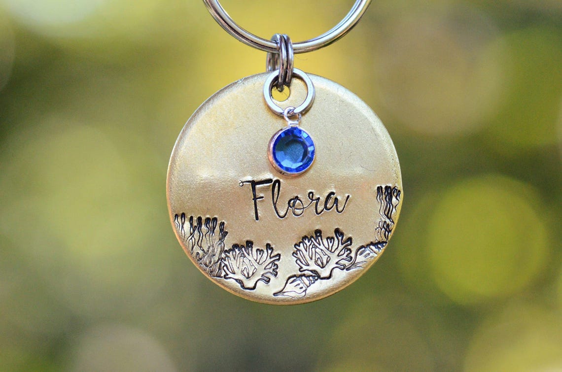 You're a Gem / Custom Hand Stamped Dog Tag, Personalized Metal Pet ID ...