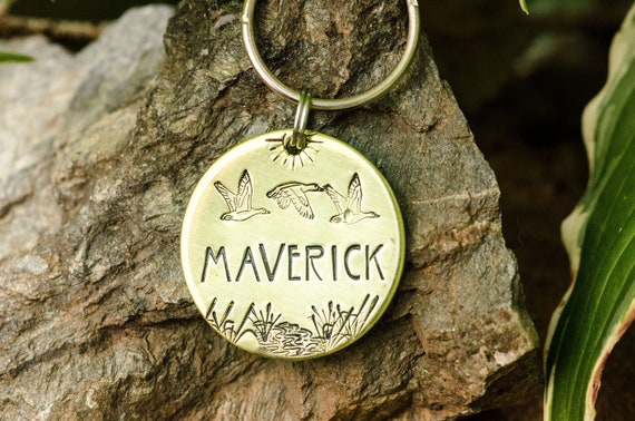 The Hunt Personalized Pet ID Tag / Metal Dog Name Tag / Bird - Etsy