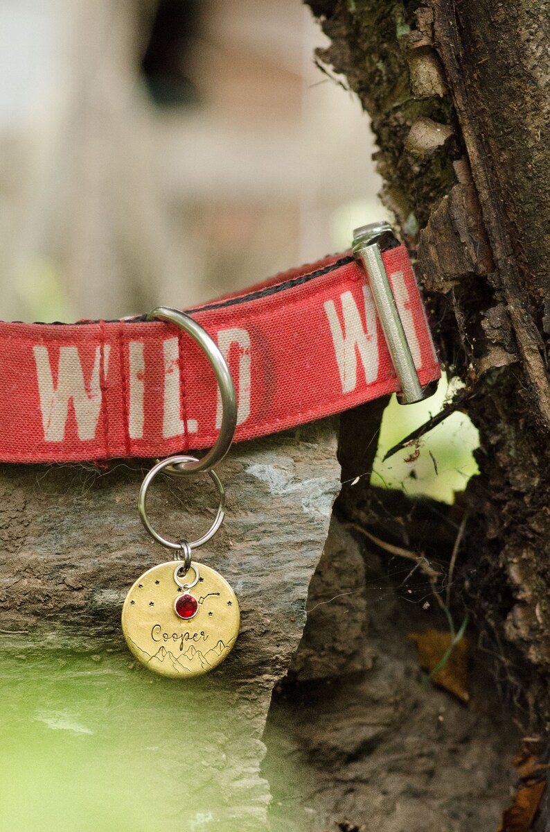 You're a Gem / Custom Hand Stamped Dog Tag, Personalized Metal Pet ID ...