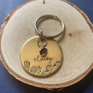 You're a Gem / Custom Hand Stamped Dog Tag, Personalized Metal Pet ID ...