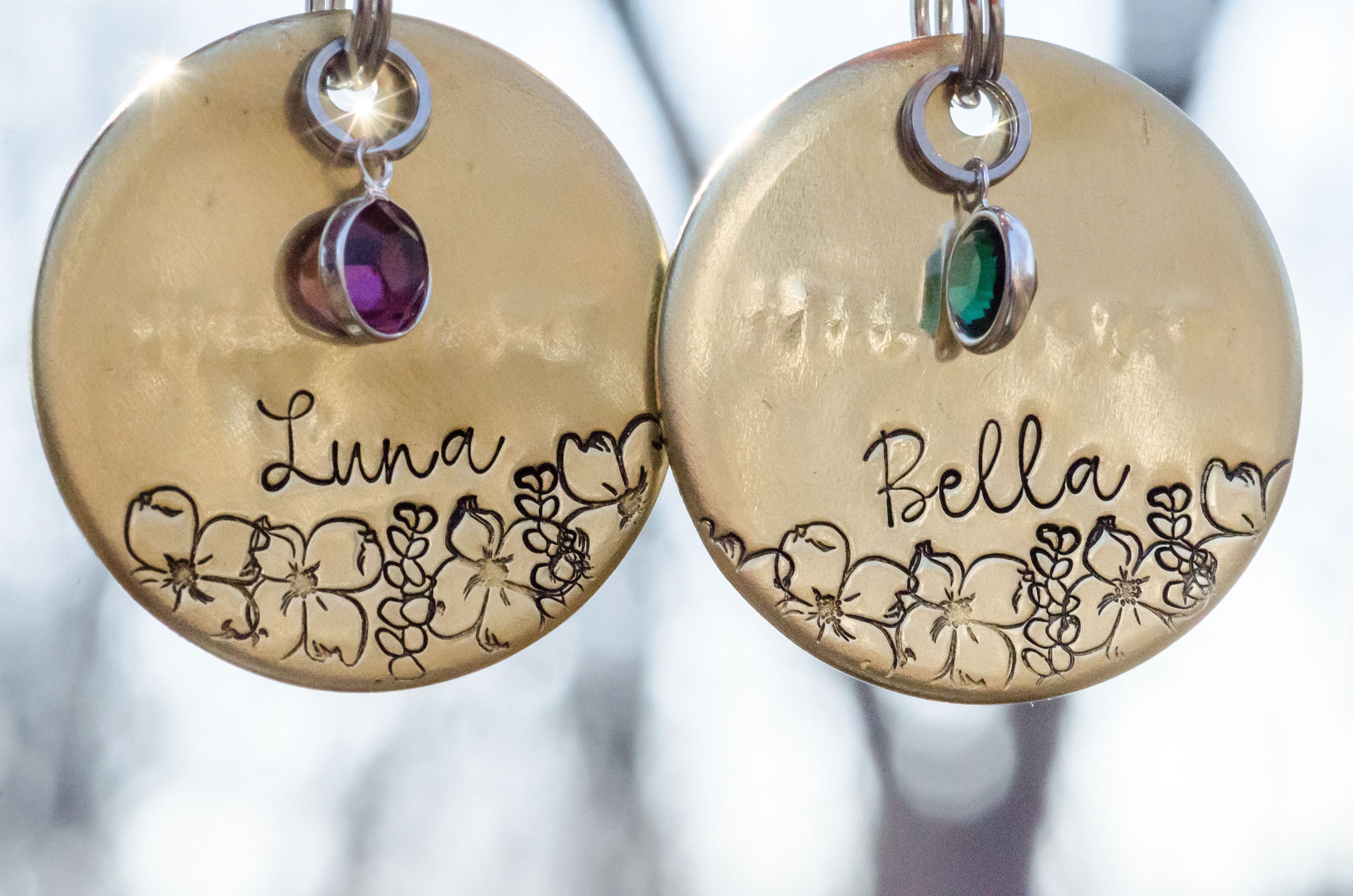 You're a Gem / Custom Hand Stamped Dog Tag, Personalized Metal Pet ID ...