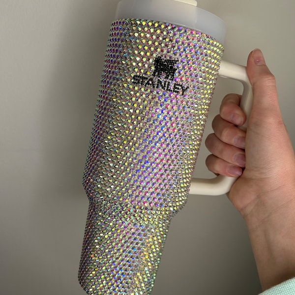 Rhinestone Embellished Stanley Handle Tumbler - Etsy