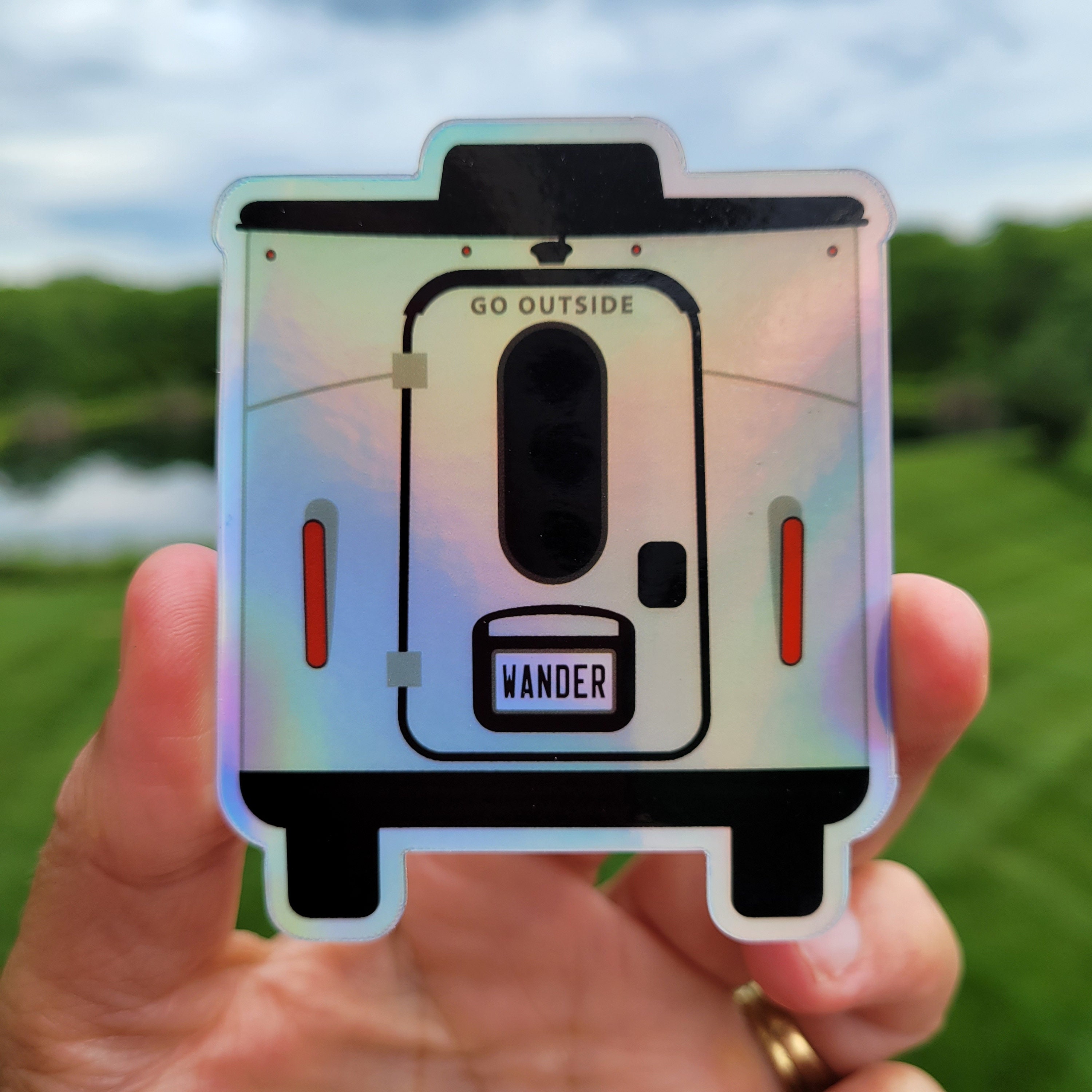 Airstream Basecamp Holographic Base Camp Wander Vinyl Die Cut Decal ...