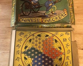 Chinese Checkers Box - Etsy