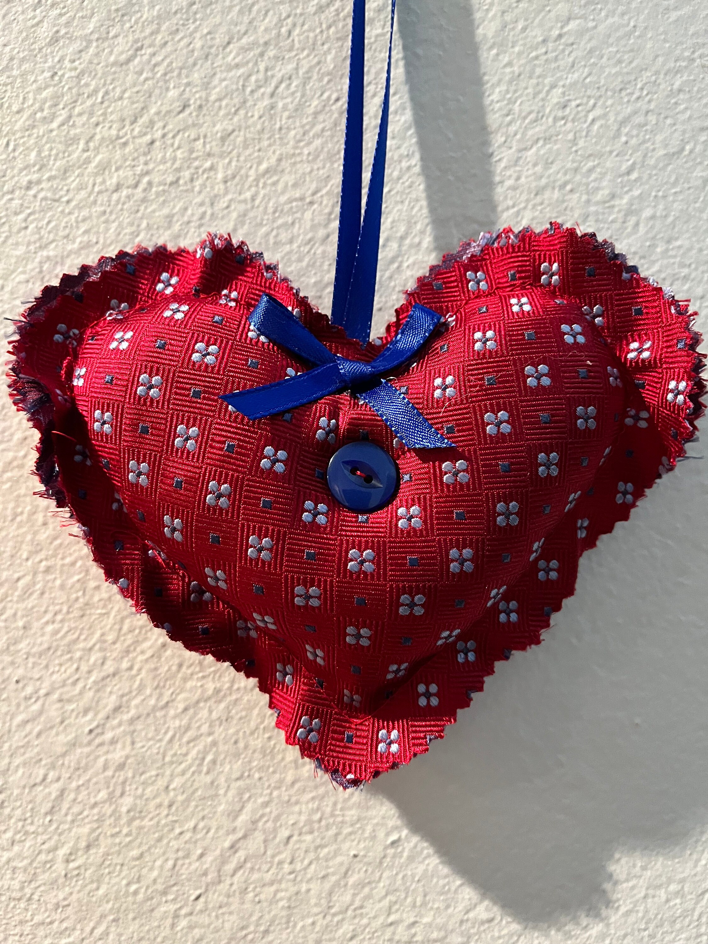Heart Shaped Fabric Keepsake Ornament - Etsy