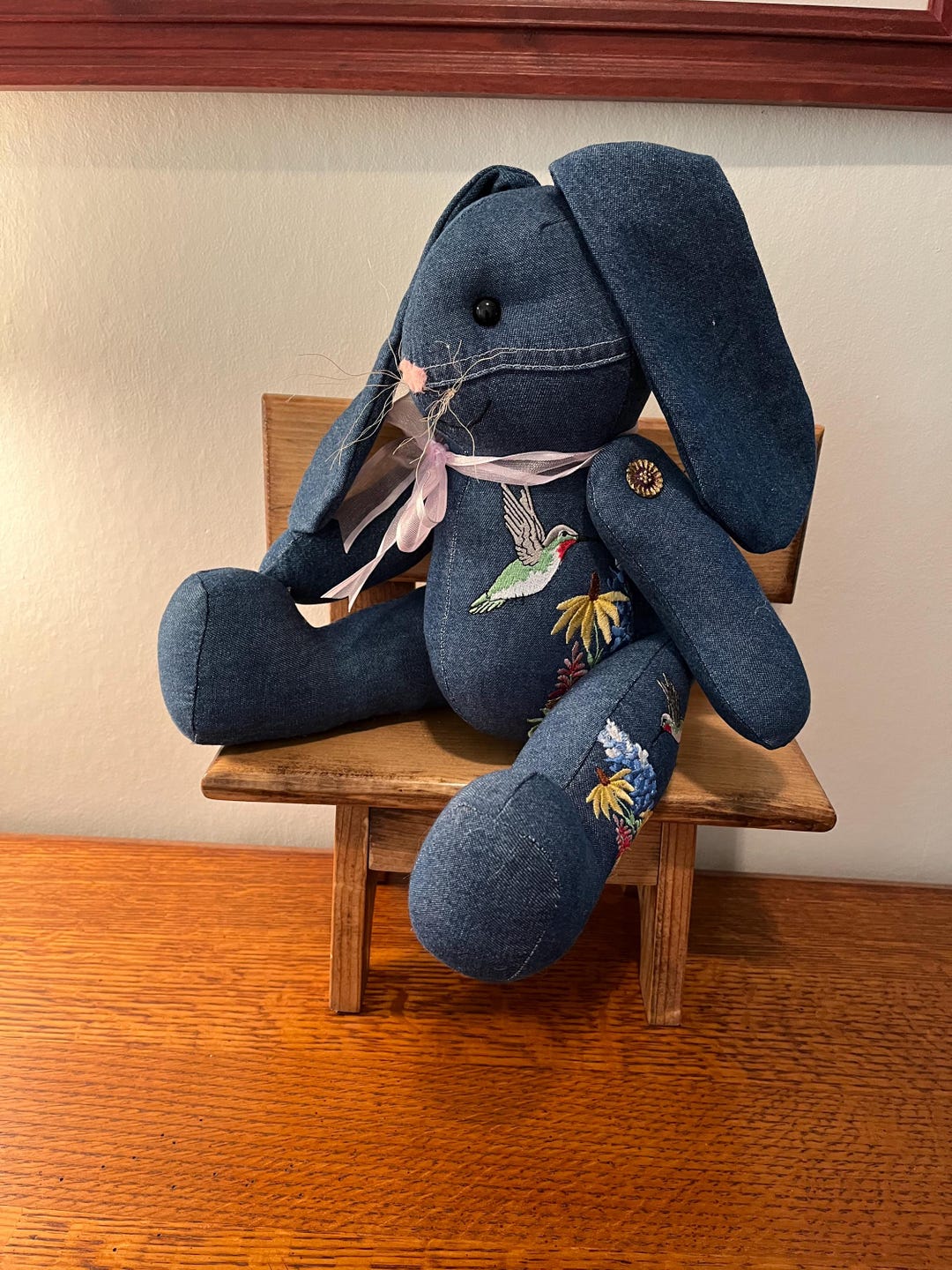 12" Memory Bunny Made From a Loved One's Clothing - Etsy