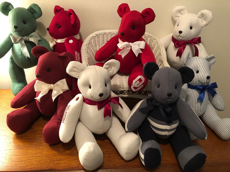 Memory Bear 15 Inches Tall Made From Your Loved One's - Etsy