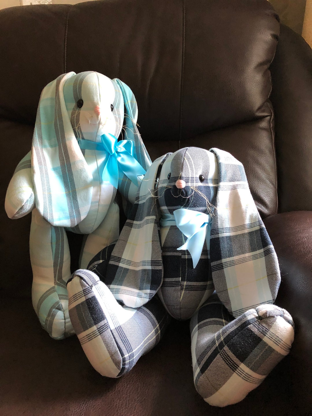 Memory Bunny (15 Inches Tall) Made From Your Loved One's Clothing - Etsy