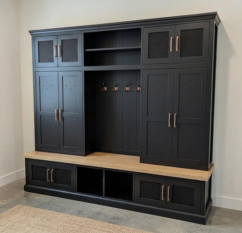 Mudroom Locker | Hall Tree | Storage Bench | Entryway Cabinet | Hallway ...
