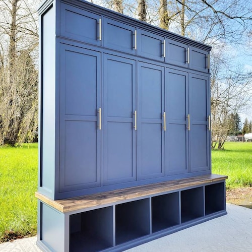 Mudroom Locker Cabinet Shoe Bench Coat Rack hall Tree - Etsy
