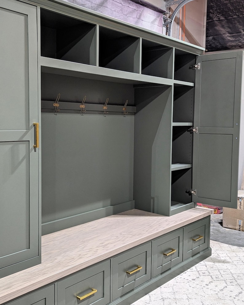 Mudroom Locker | Hall Tree | Storage Bench | Entryway Cabinet | Hallway ...