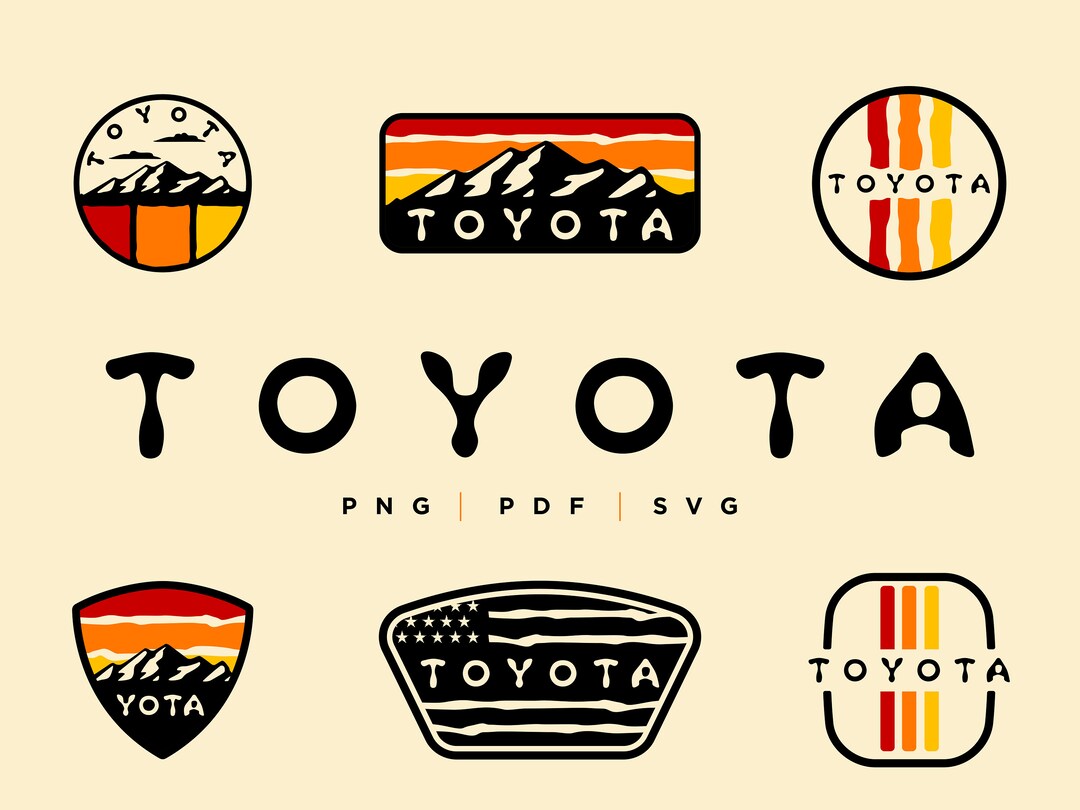 TOYOTA TEMPLATES - Badges - Etsy