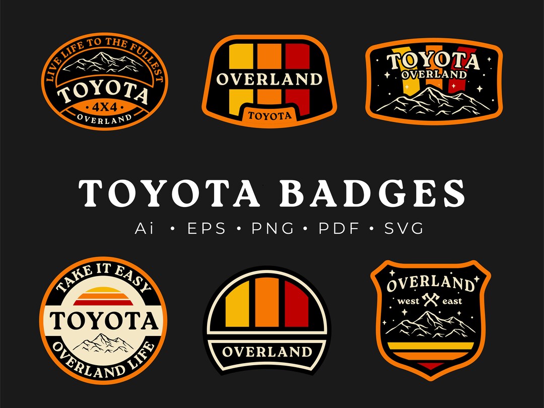 TOYOTA Outdoor Vector Template – Adobe Illustrator, Eps, Png Pdf, Svg ...