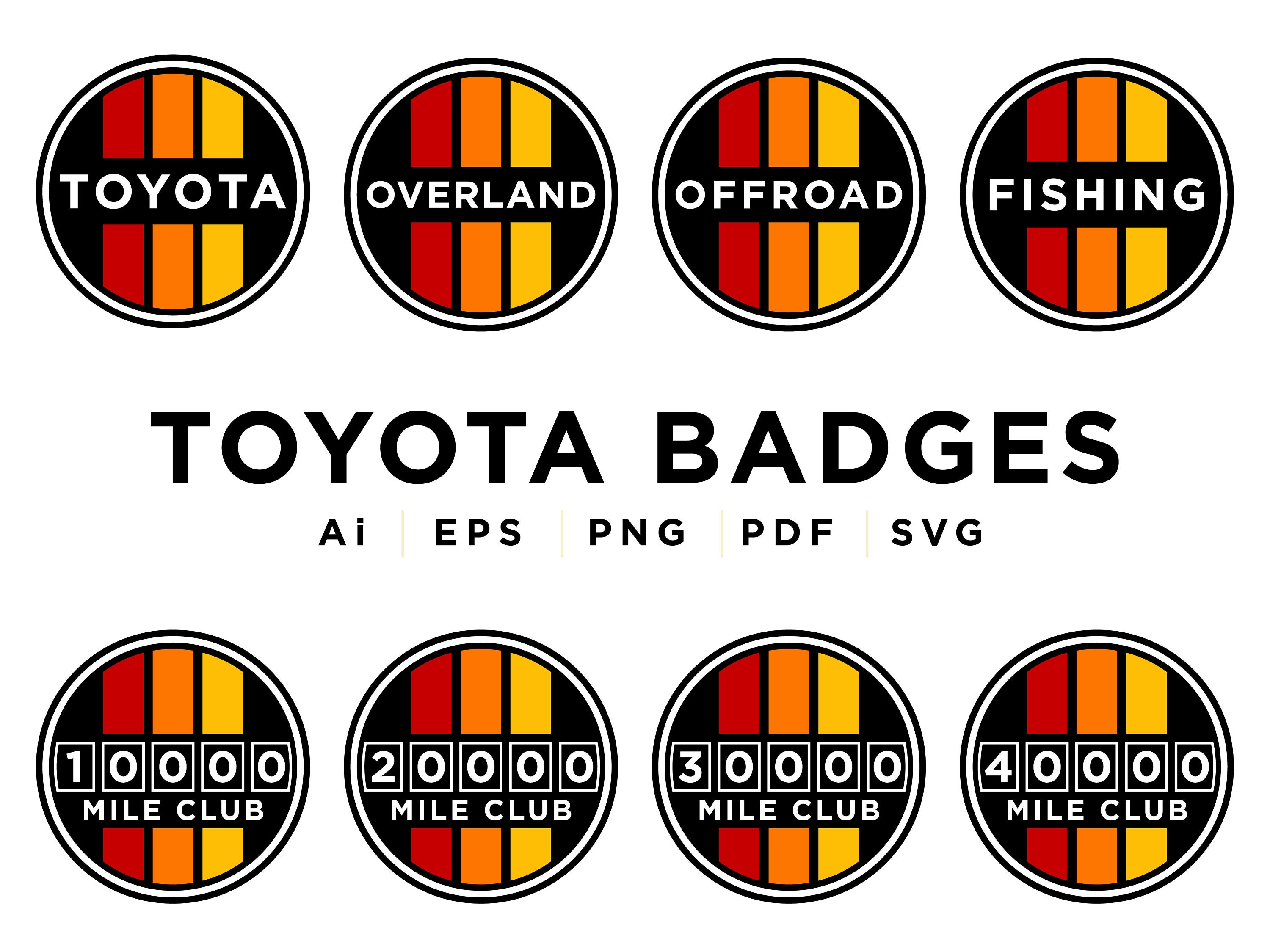 TOYOTA BADGES - Etsy