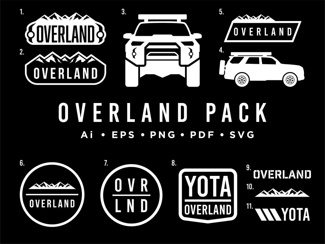 OVERLAND VECTORS - 4 Runner Inspired - Etsy