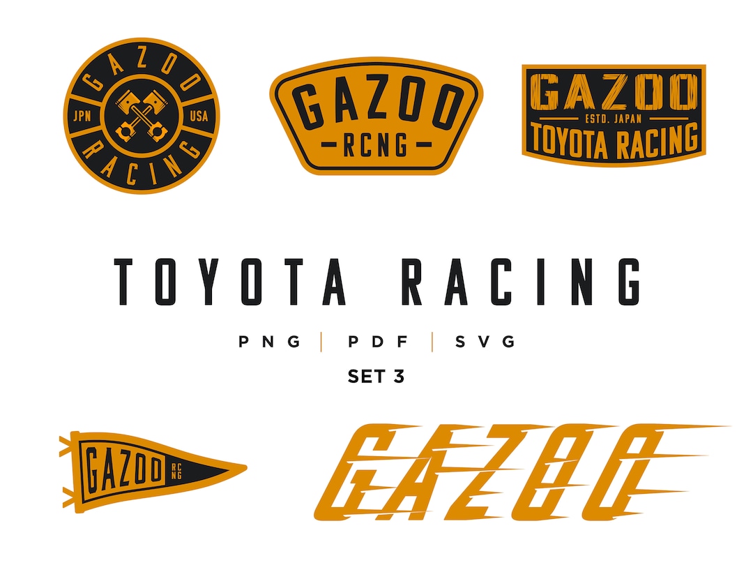 TOYOTA VORLAGEN gazoo racing png pdf svg - Etsy.de