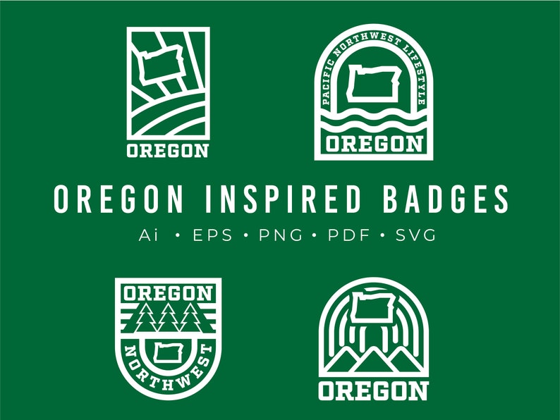 Outdoor-oregon-badge-vector Art - Etsy